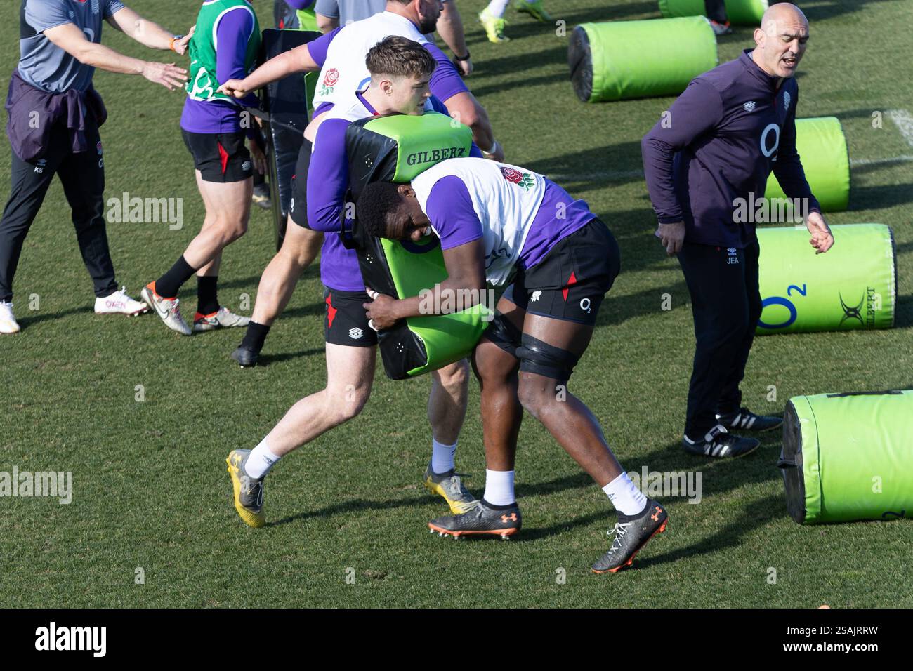 Girona, Spain, 30th January 2025 - England men's Rugby final squad warm ...