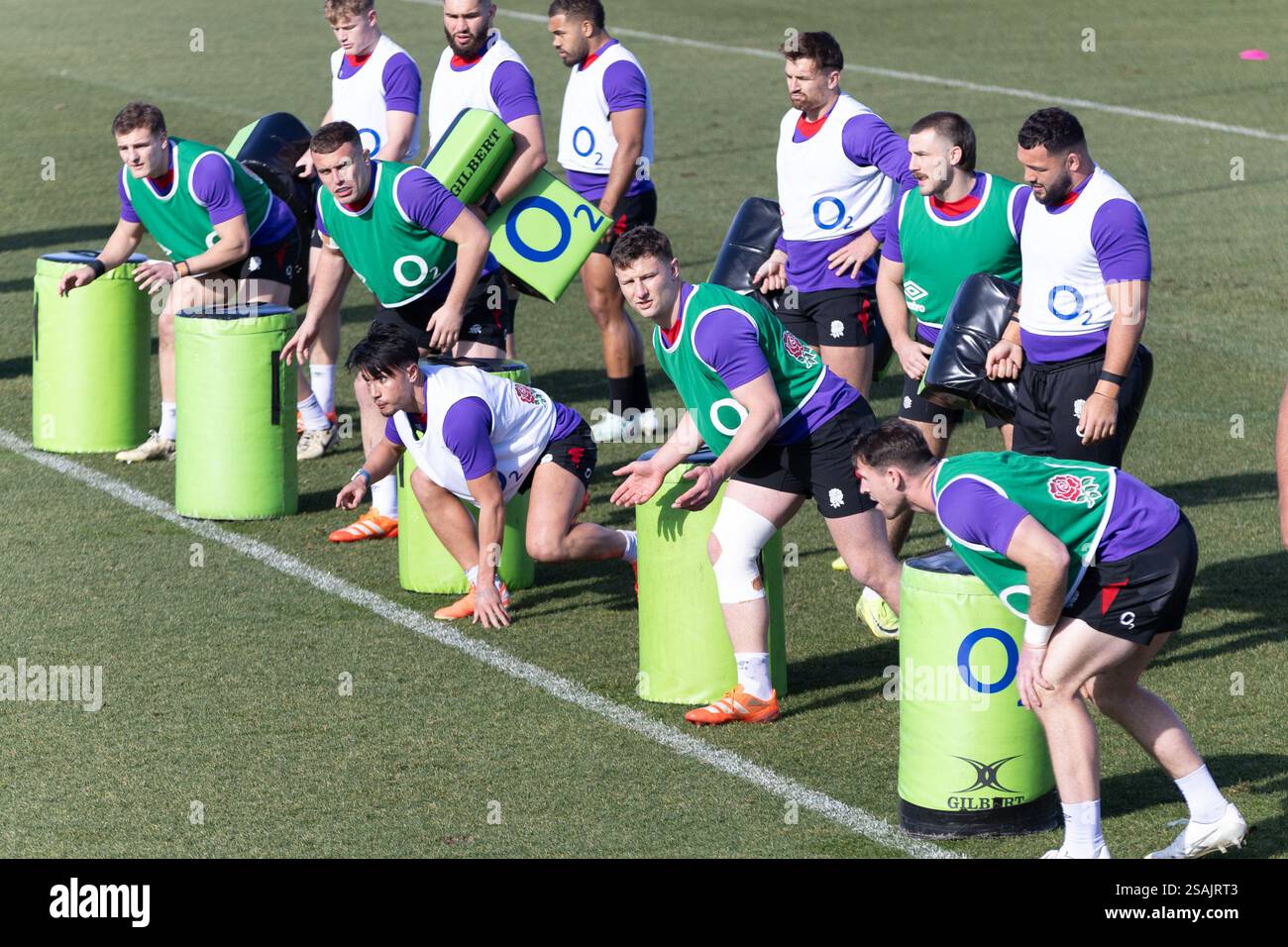 Girona, Spain, 30th January 2025 - England men's Rugby final squad warm ...
