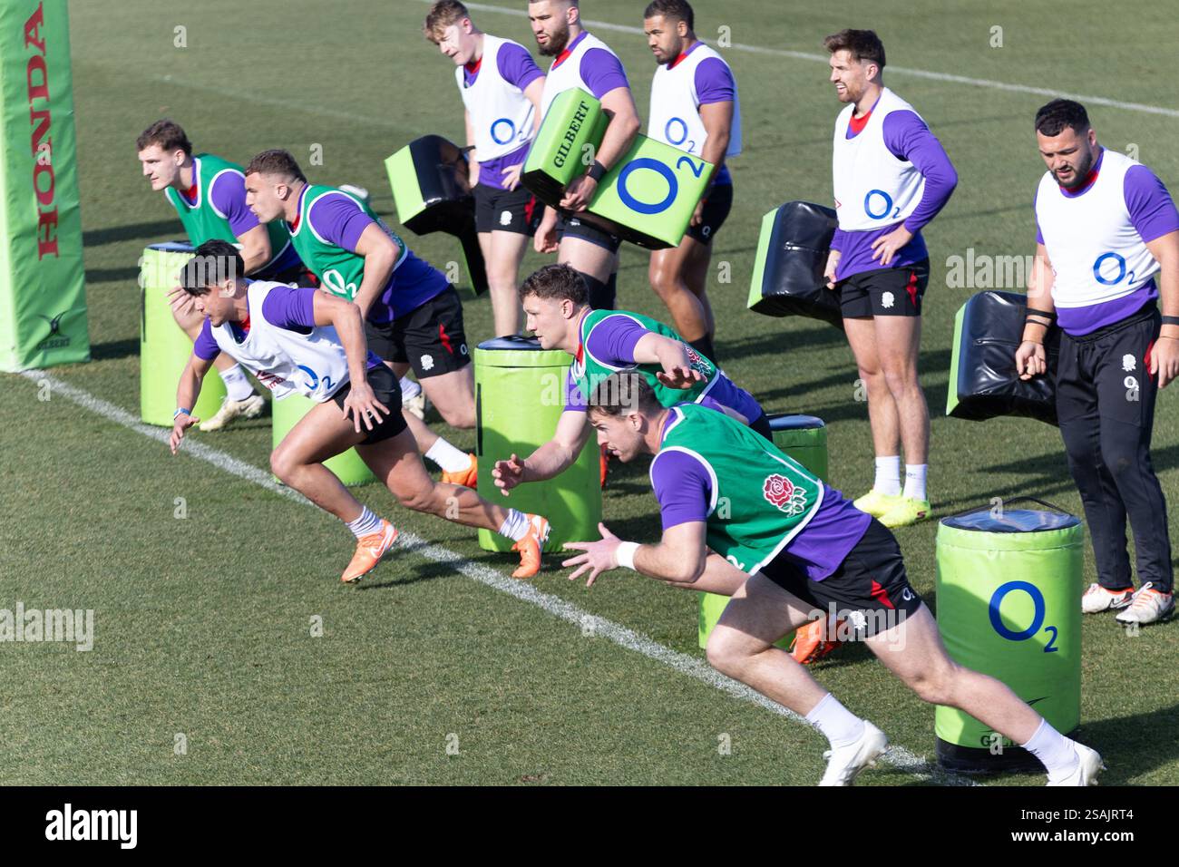 Girona, Spain, 30th January 2025 - England men's Rugby final squad warm ...