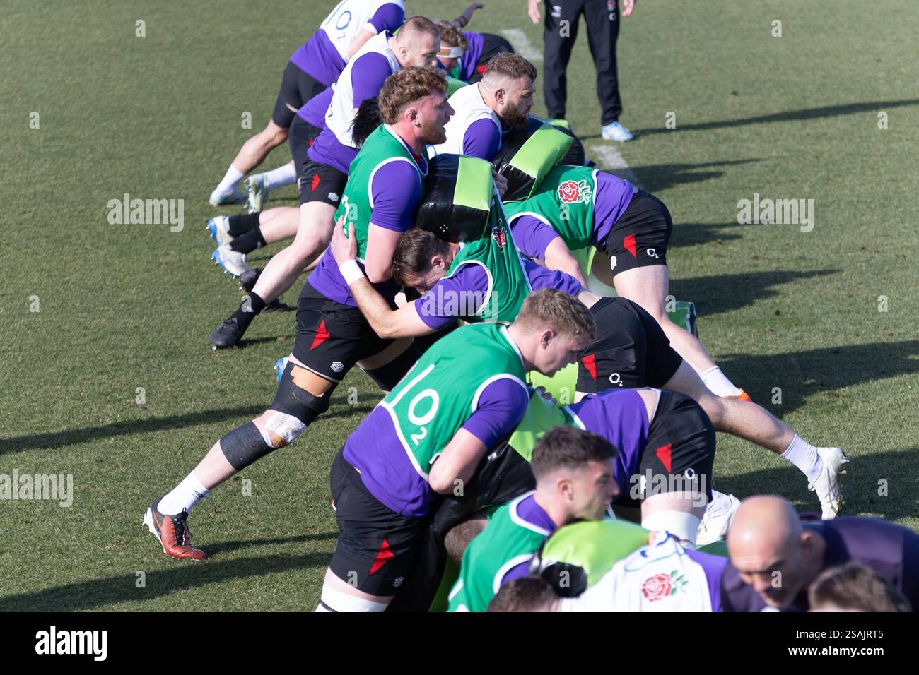 Girona, Spain, 30th January 2025 - England men's Rugby final squad warm ...