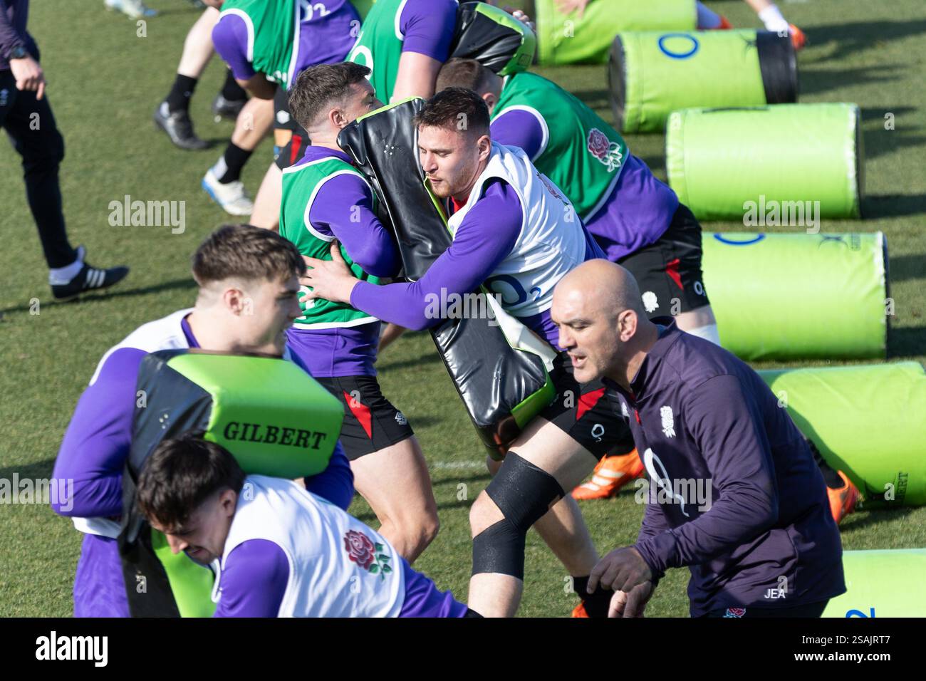Girona, Spain, 30th January 2025 - England men's Rugby final squad warm ...
