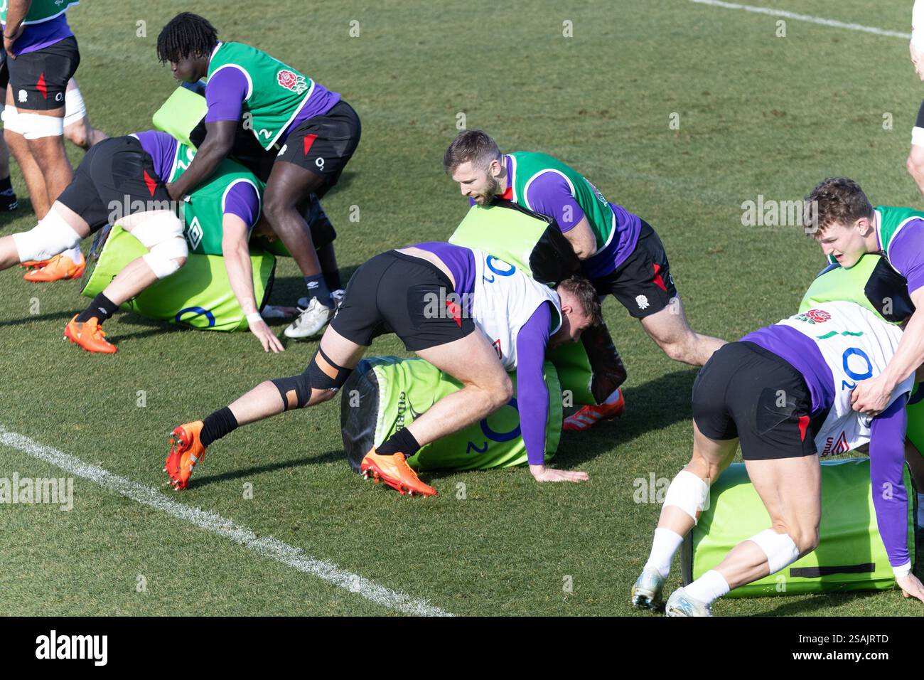 Girona, Spain, 30th January 2025 - England men's Rugby final squad warm ...