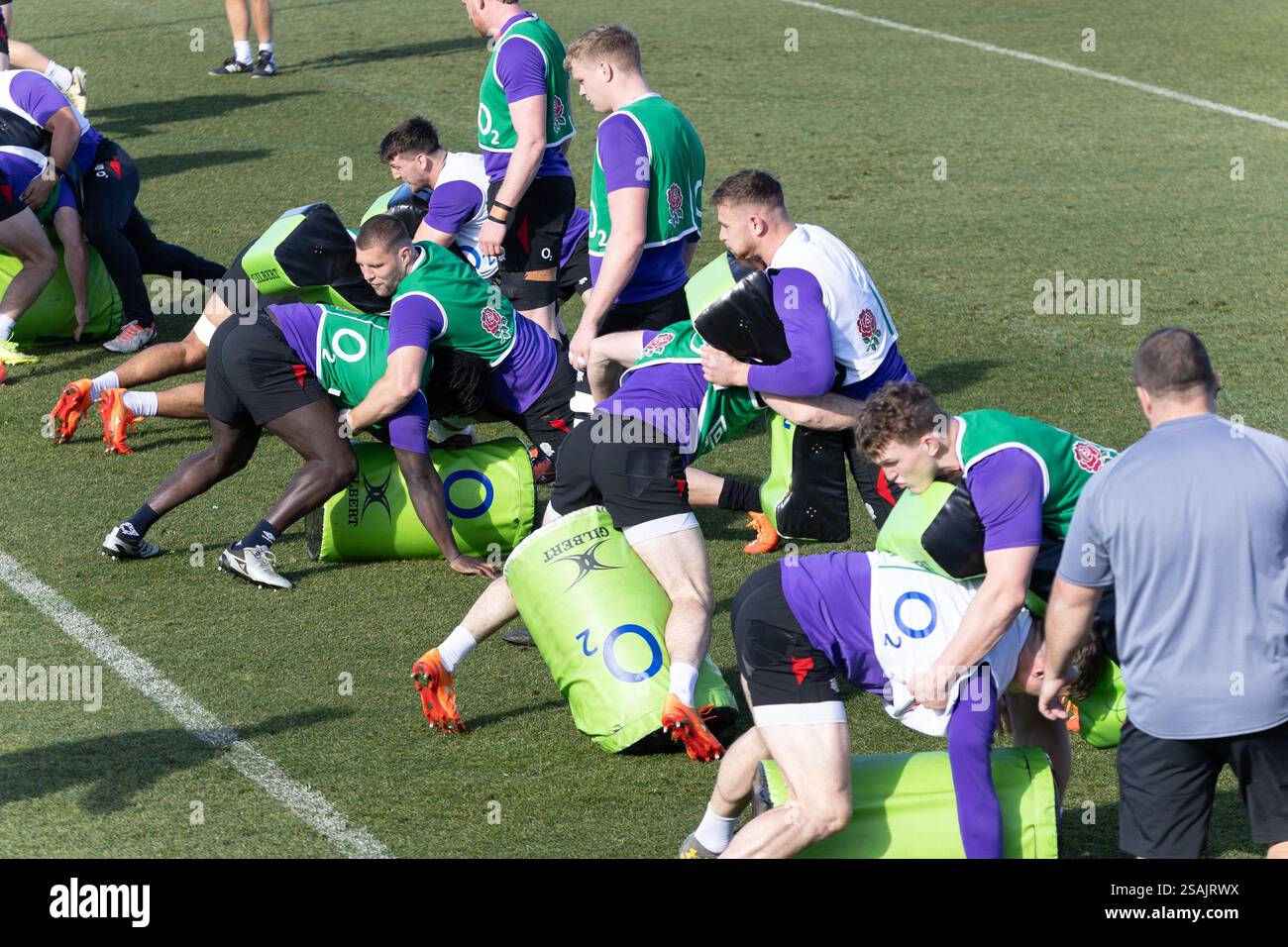 Girona, Spain, 30th January 2025 - England men's Rugby final squad warm ...