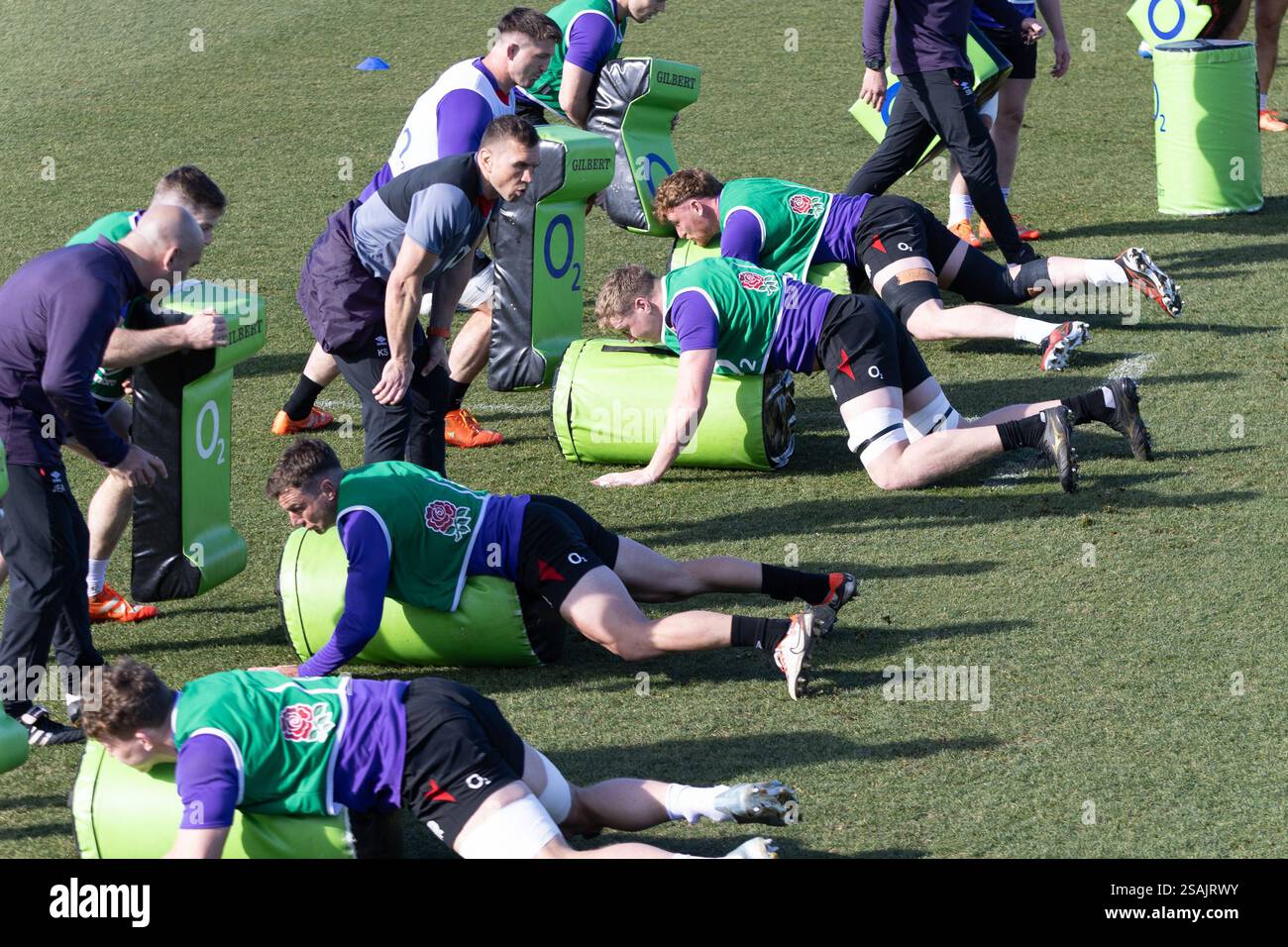 Girona, Spain, 30th January 2025 - England men's Rugby final squad warm ...