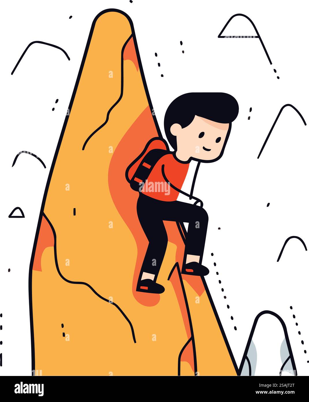 Flat rock Stock Vector Images - Alamy