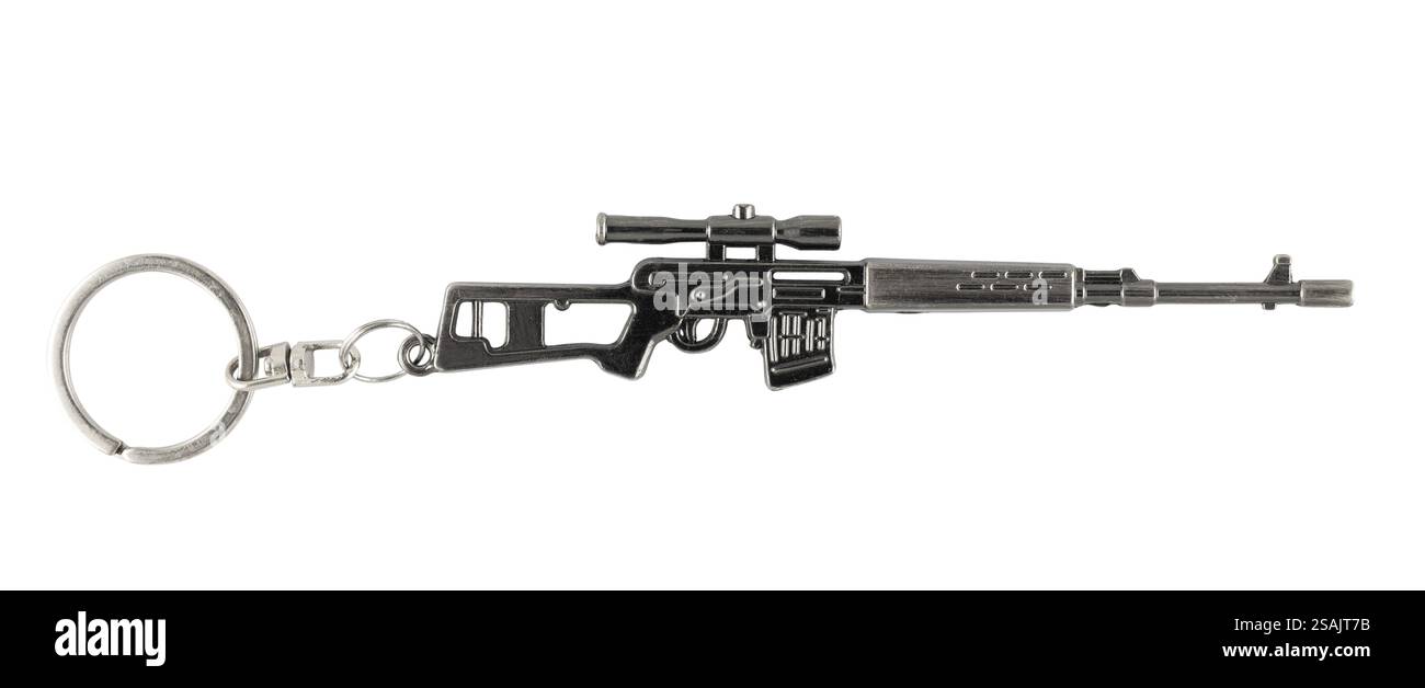 The keychain soviet army sniper rifle SVD by Dragunov with optic sight ...