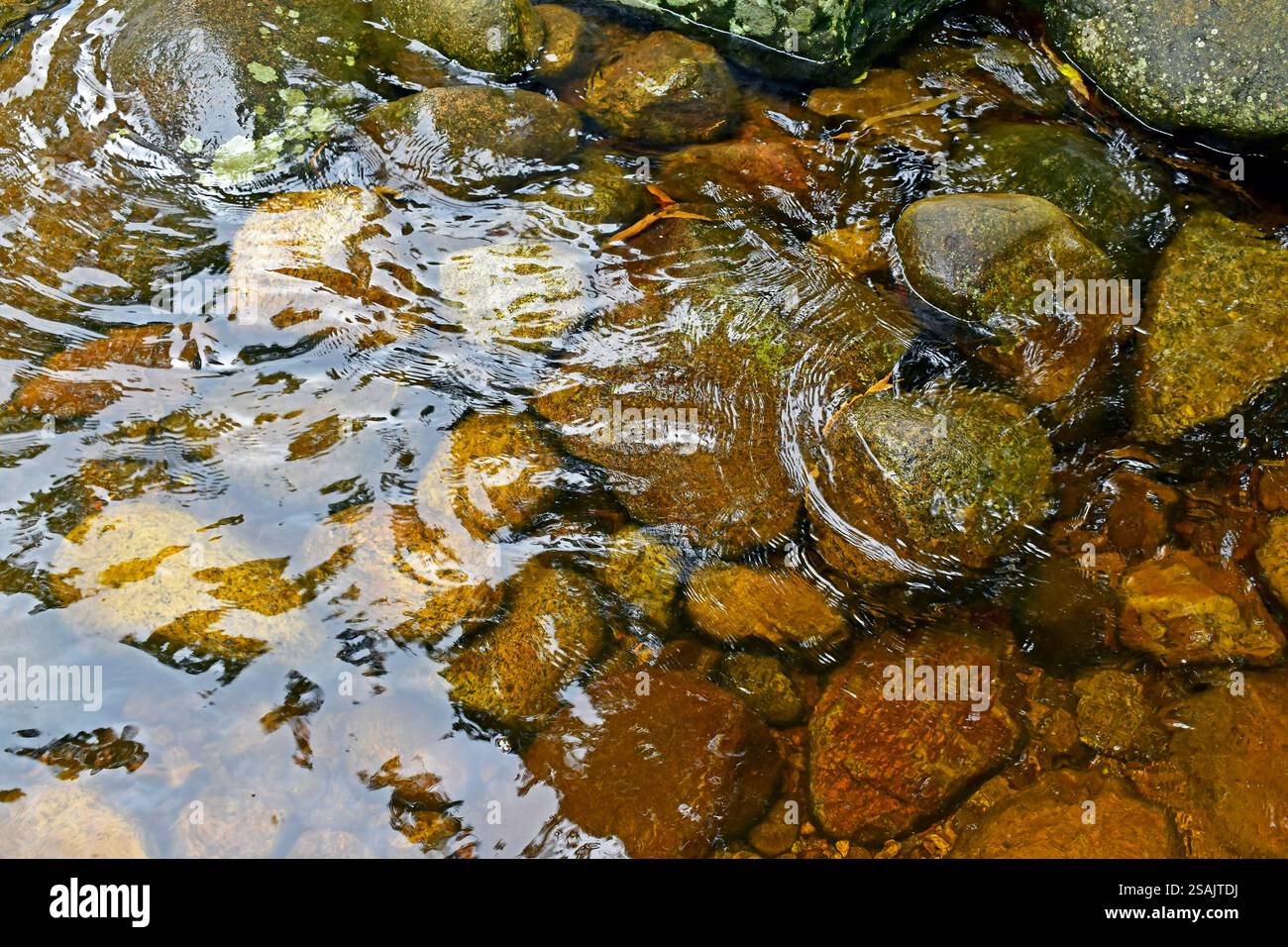 Calm waters flow over rocky hi-res stock photography and images - Alamy