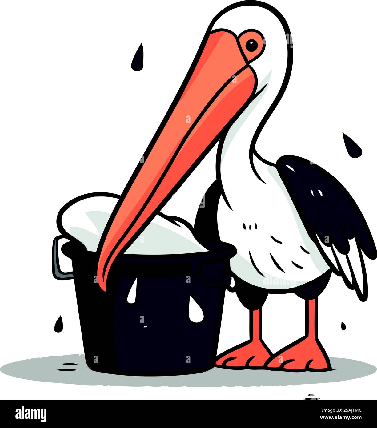 Pelican clipart hi-res stock photography and images - Alamy