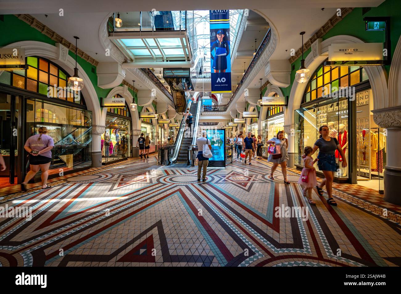 Sydney, NSW, Australia - Historical Queen Victoria shopping mall ...