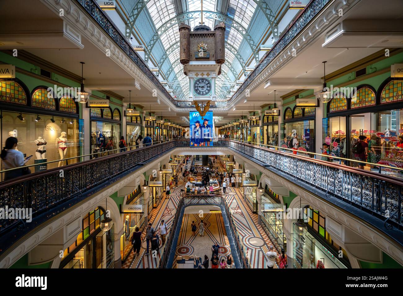 Sydney, NSW, Australia - Historical Queen Victoria shopping mall ...