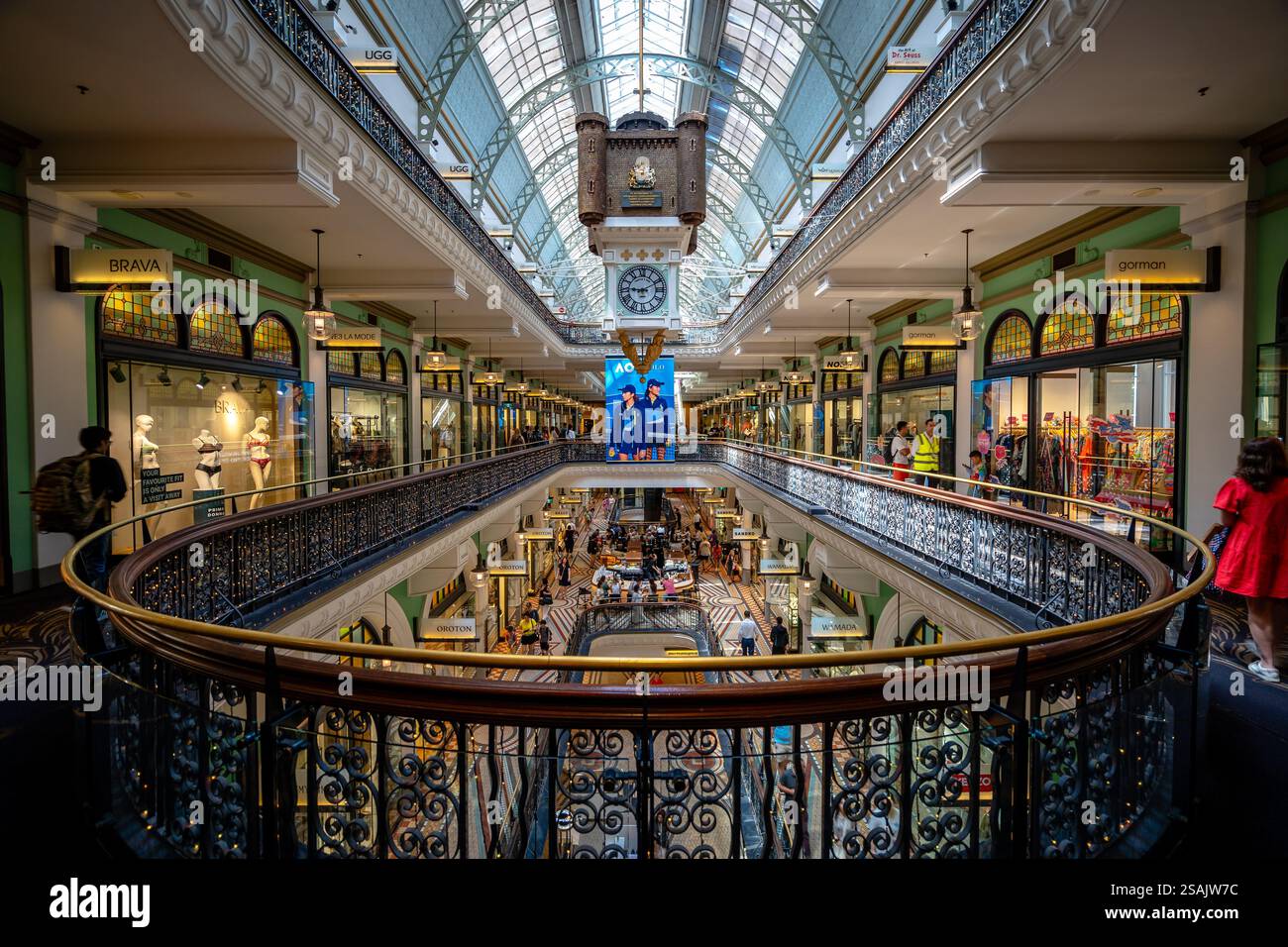 Sydney, NSW, Australia - Historical Queen Victoria shopping mall ...