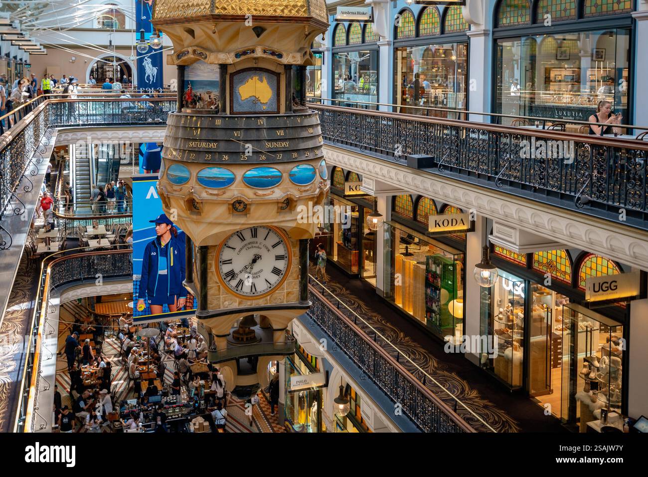 Sydney, NSW, Australia - Historical Queen Victoria shopping mall ...