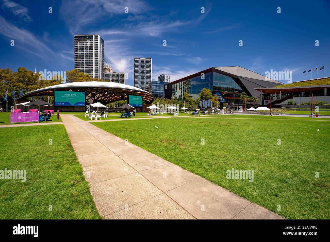 Sydney, NSW, Australia - City skyline as seen from Darling Quarter ...