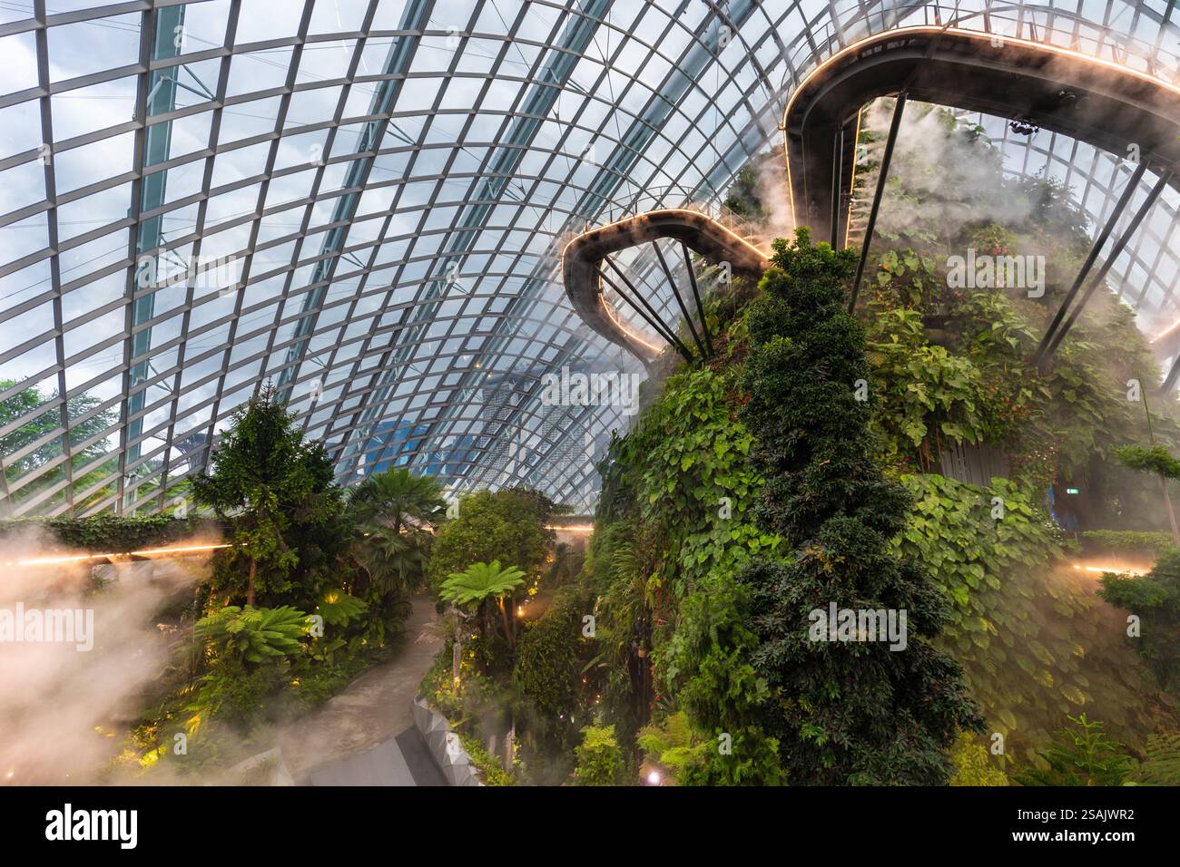 Cloud Forest, a conservatory complex in Singapore giving you the ...