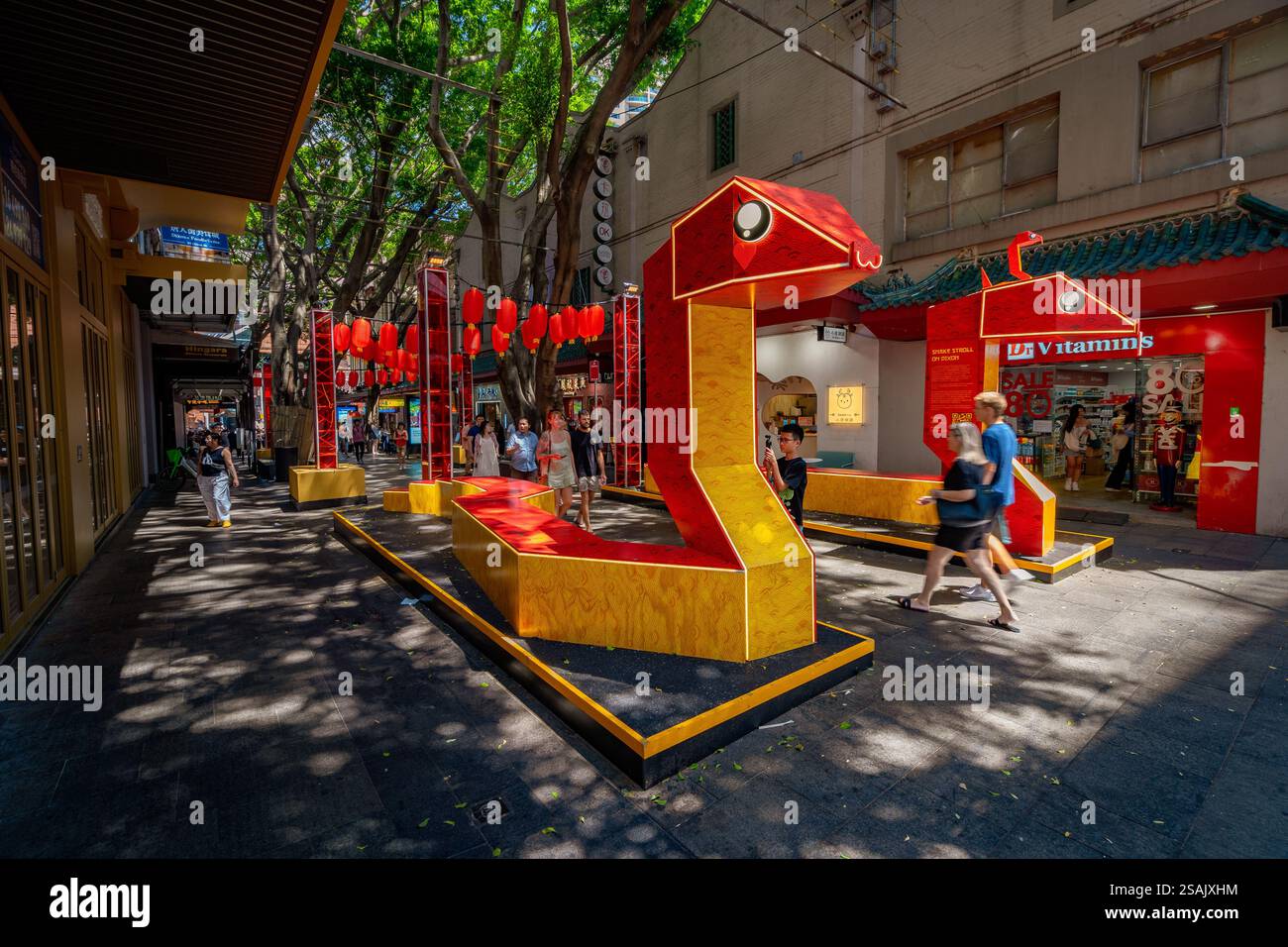 Sydney, NSW, Australia - Chinese new year snake installations in China ...