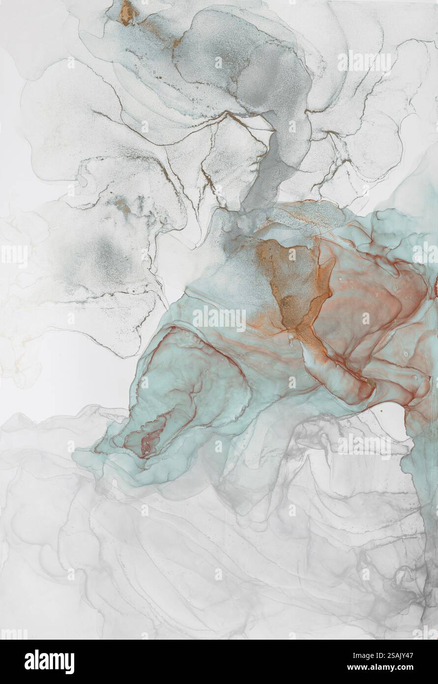 Colorful abstract design showcases flowing shapes and subtle hues ...