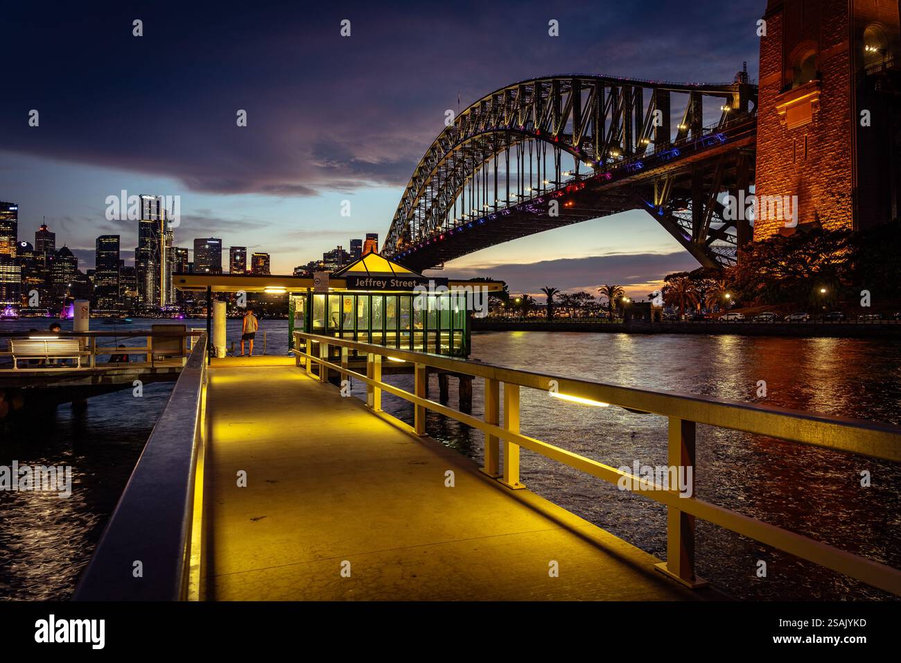 Sydney, NSW, Australia - Sydney Harbour Bridge at sunset Stock Photo ...