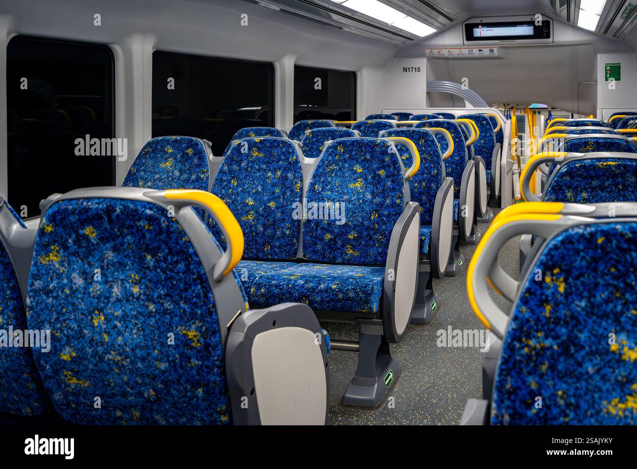 Sydney, NSW, Australia - On board a metro train, interior Stock Photo ...