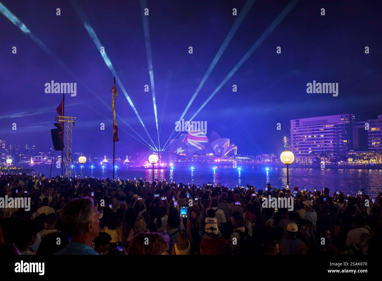 Sydney, NSW, Australia - Sydney Opera House illuminated during ...