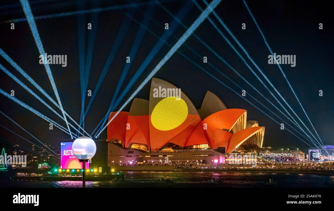 Sydney, NSW, Australia - Sydney Opera House illuminated during ...