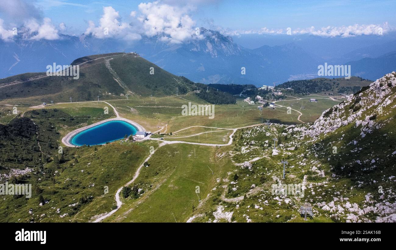 aerial view of Piani di Bobbio in summer Stock Photo - Alamy