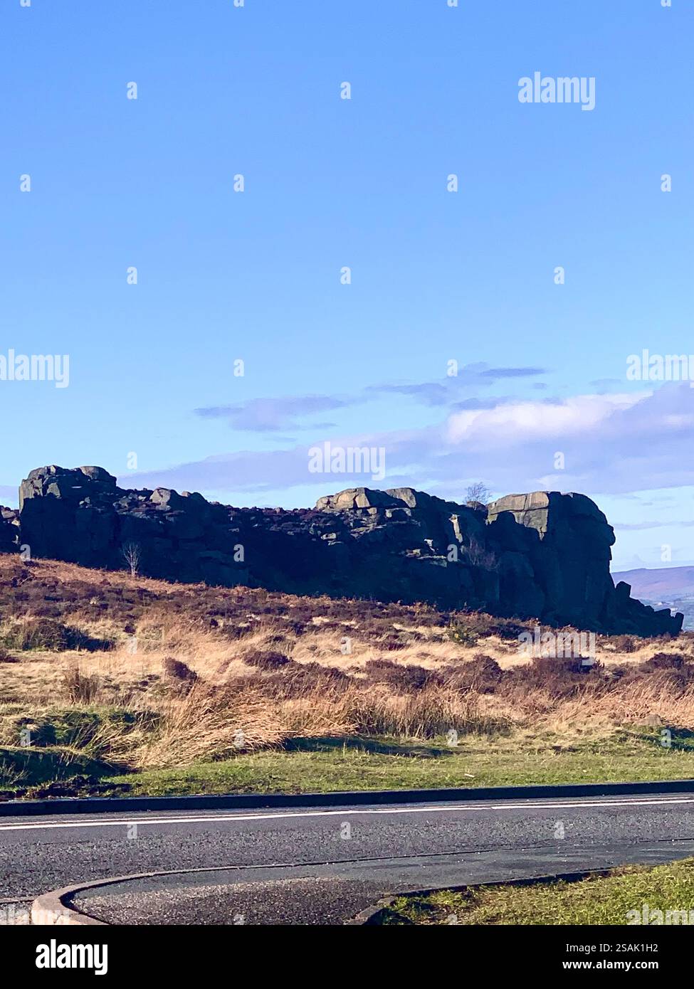 Ilkley Moor Yorkshire UK Britain England shop shops W H Smith ...