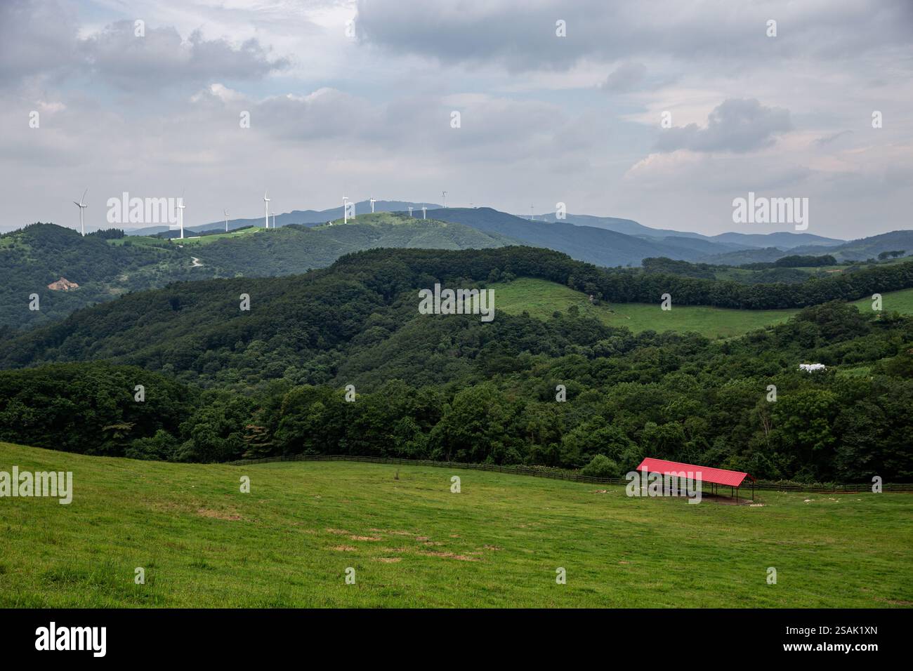 an endless range of mountains and a vast pasture ranch Stock Photo - Alamy