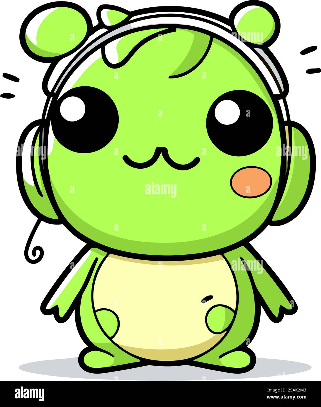 Cute frog cartoon character vector illustration. Cute frog mascot Stock ...