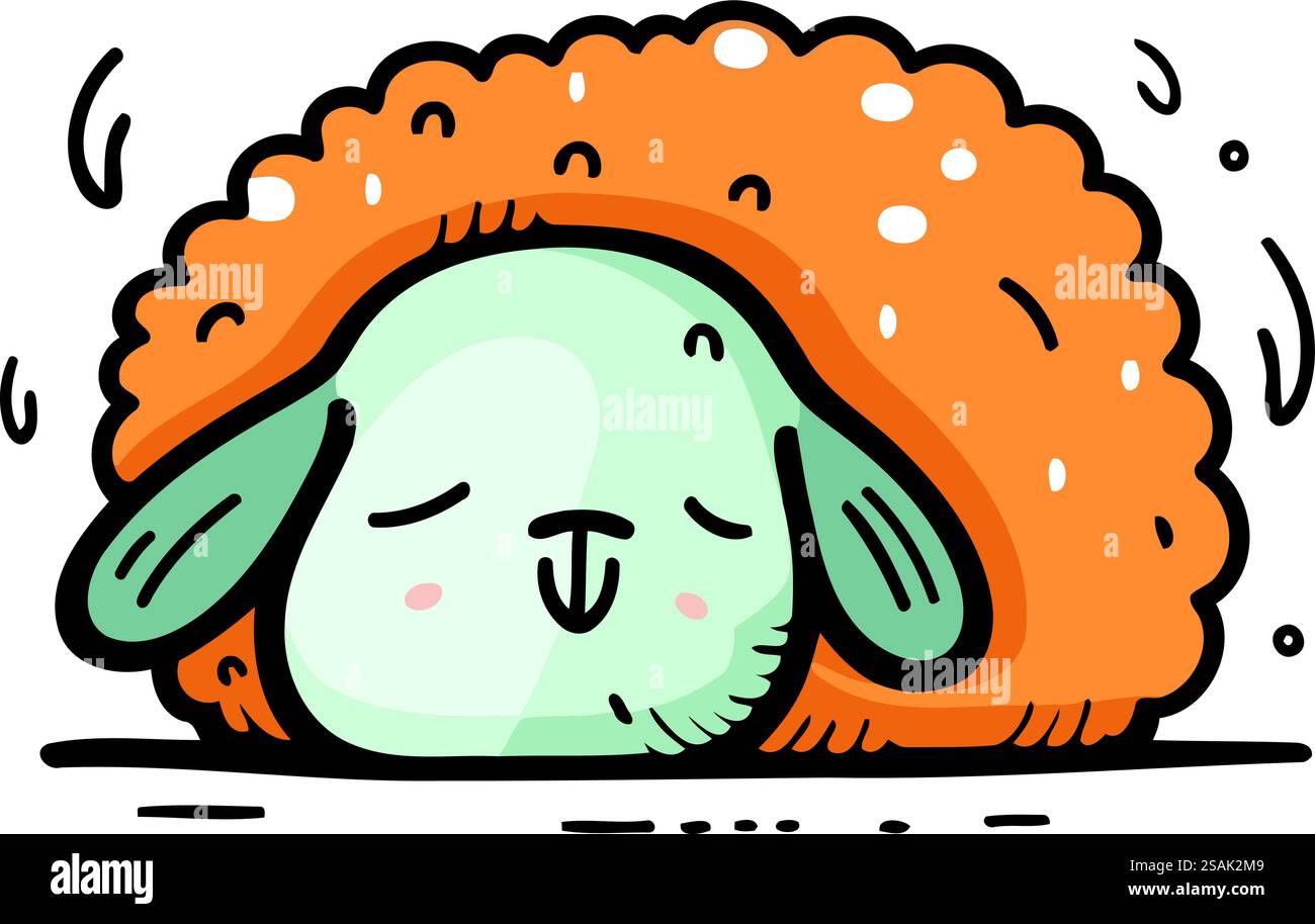 Cute sheep doodle. Vector illustration for your design Stock Vector ...