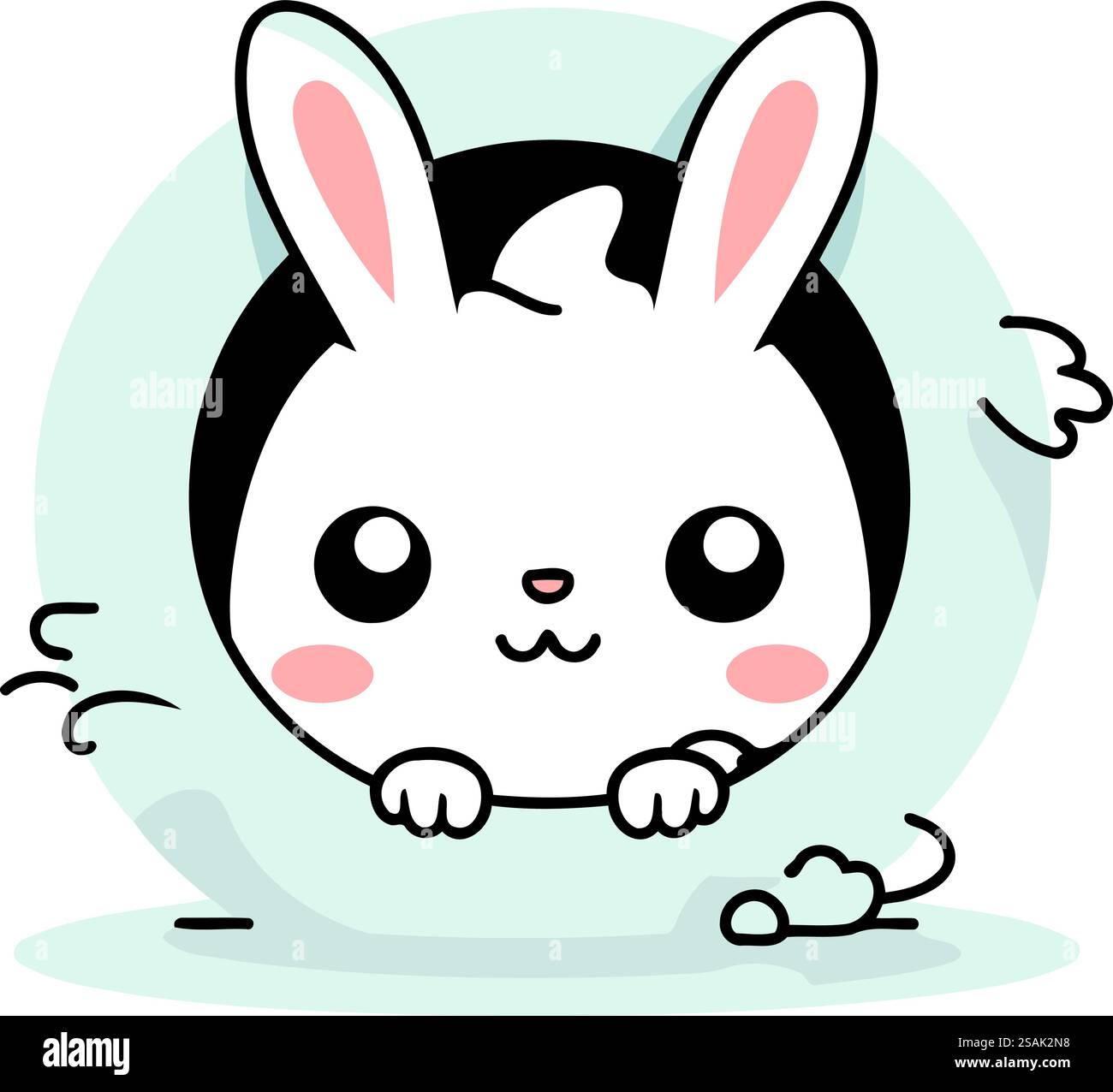 Cute rabbit character. Vector illustration. Cute cartoon rabbit Stock ...