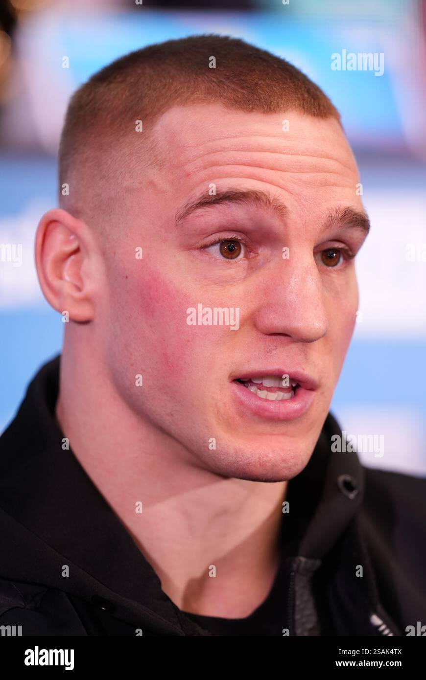 Scott Forrest during a press conference at BOXPARK Wembley, London. Picture date: Thursday ...