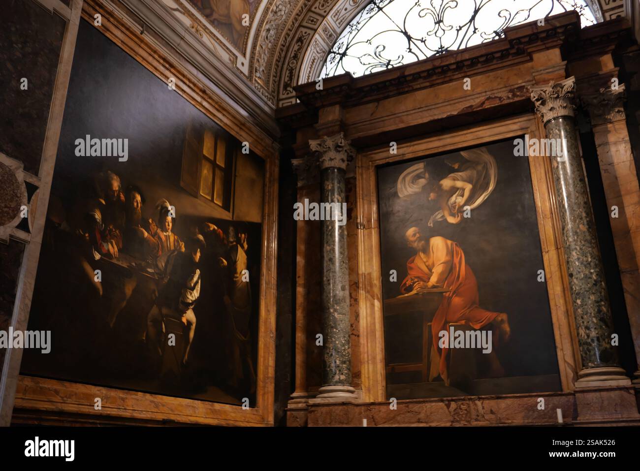 CALLING OF SAINT MATTHEW AND SAINT MATTHEW WITH THE ANGEL PAINTINGS BY ...