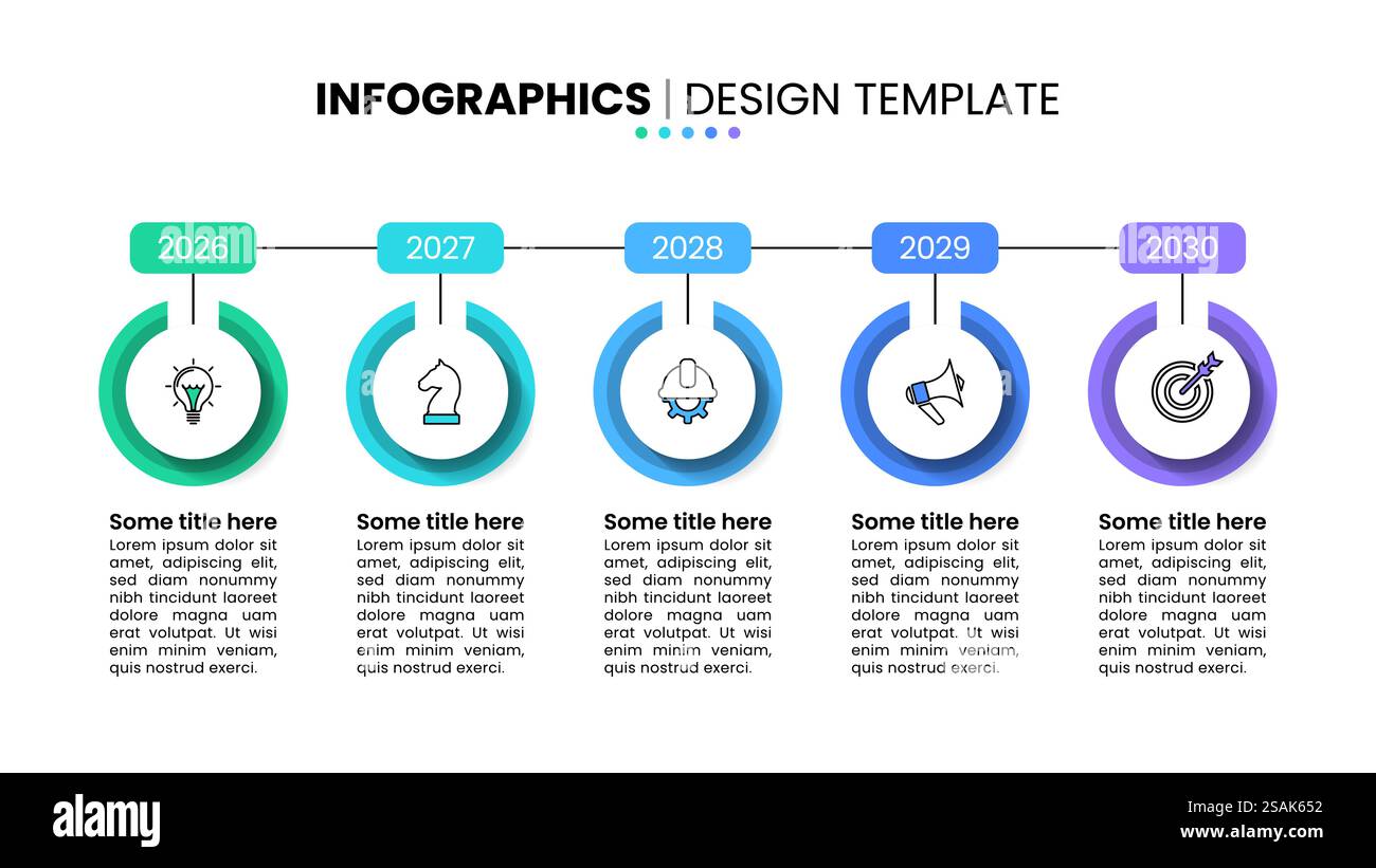 Infographic template with icons and 5 options or steps. Timeline. Can be used for workflow ...