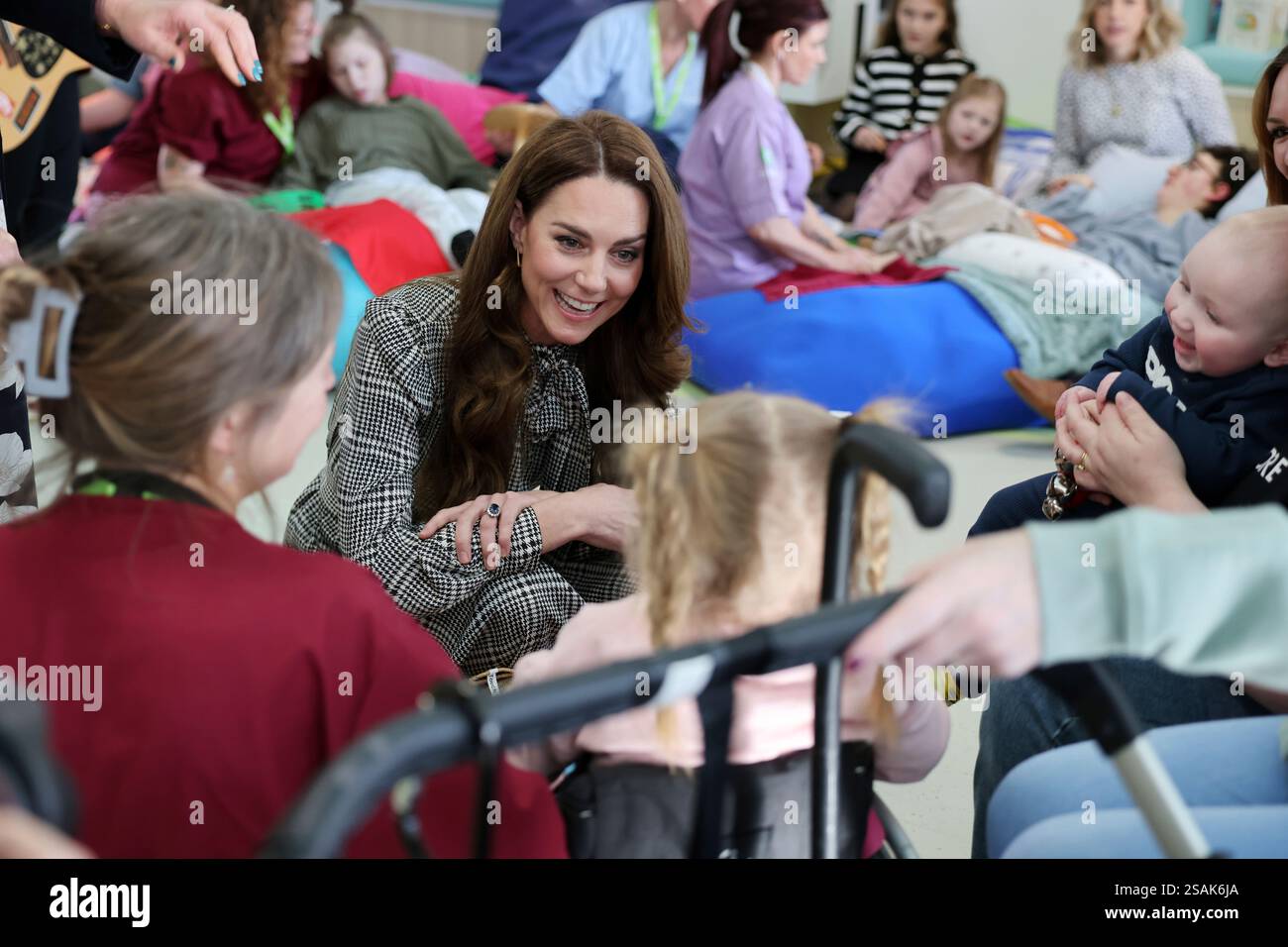 Britain's Kate, Princess of Wales visits the Tŷ Hafan, a children's ...