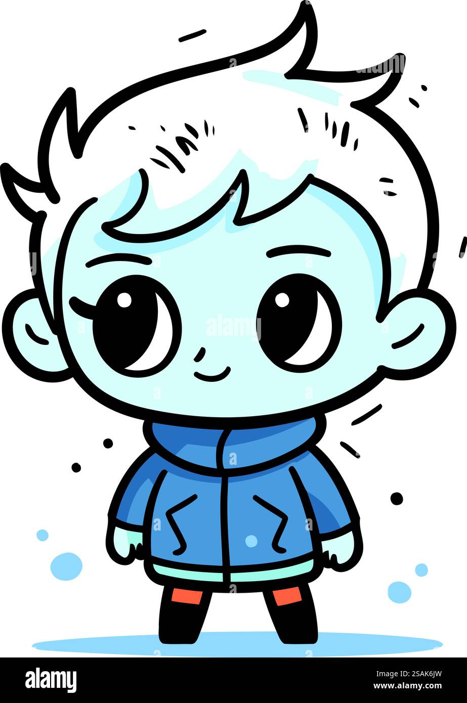 Cute little boy vector illustration. Cute little boy cartoon character ...