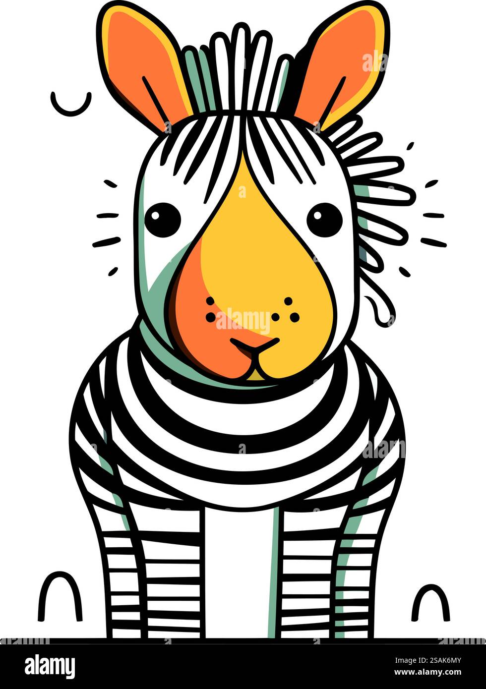 Cute zebra in zoo Cut Out Stock Images & Pictures - Alamy