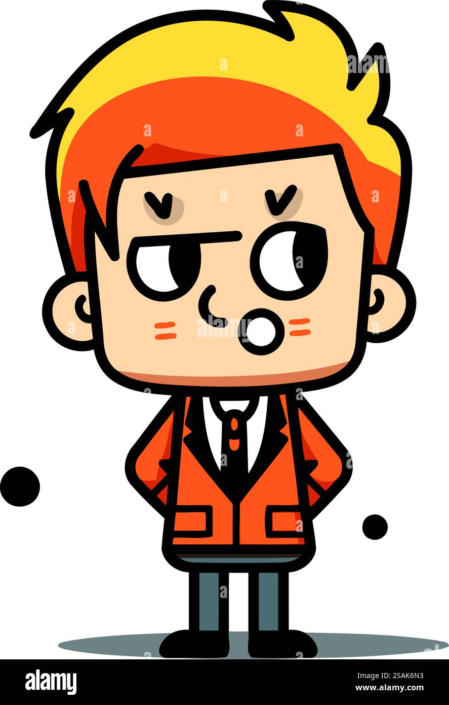 Angry Boss Cartoon Character Vector Illustration Stock Vector Image ...