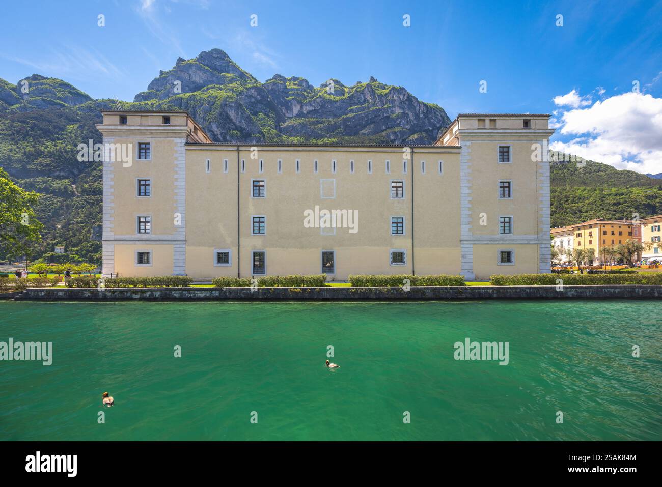 Rocca di Riva, water castle in Riva del Garda, town on the shores of ...
