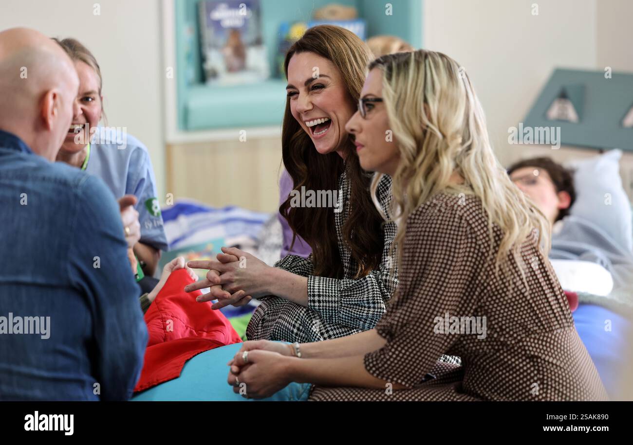 The Princess of Wales, Patron of Ty Hafan Children's Hospice, during a ...