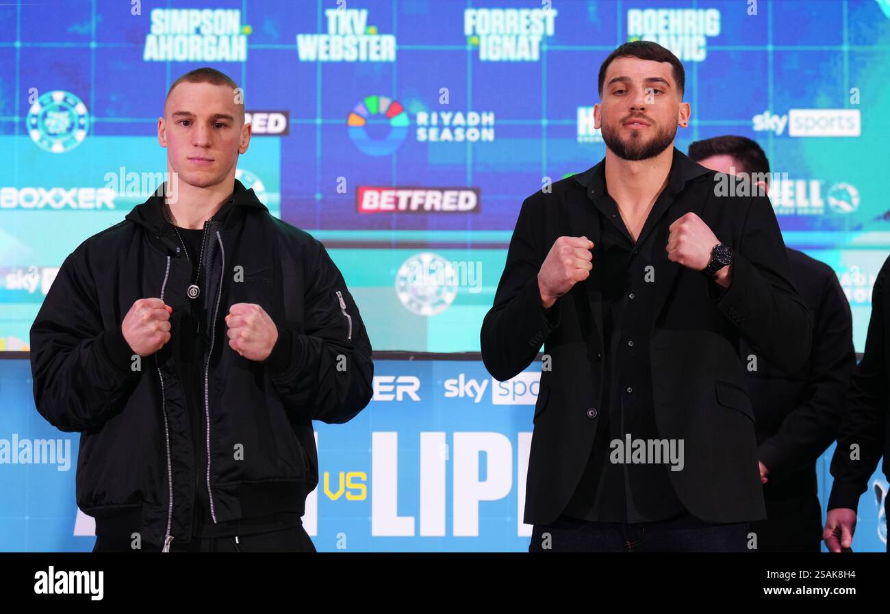 Scott Forrest (left) and Aurel Ignat following a press conference at ...
