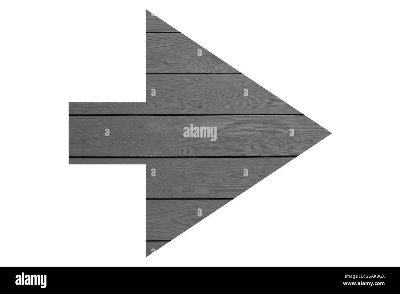 Arrow with grey wooden texture isolated on white Stock Photo - Alamy