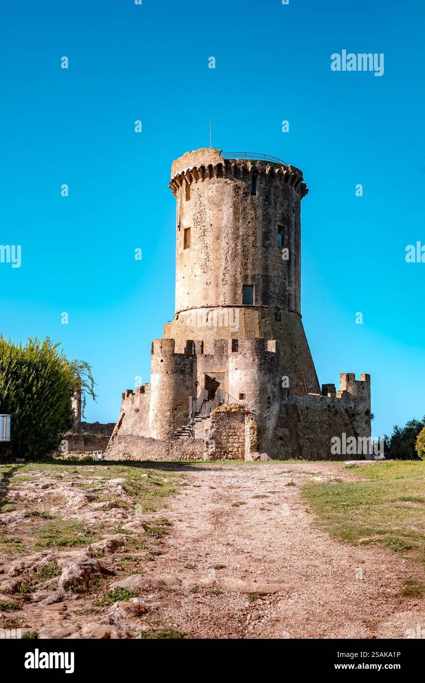 The tower of Velia Stock Photo - Alamy