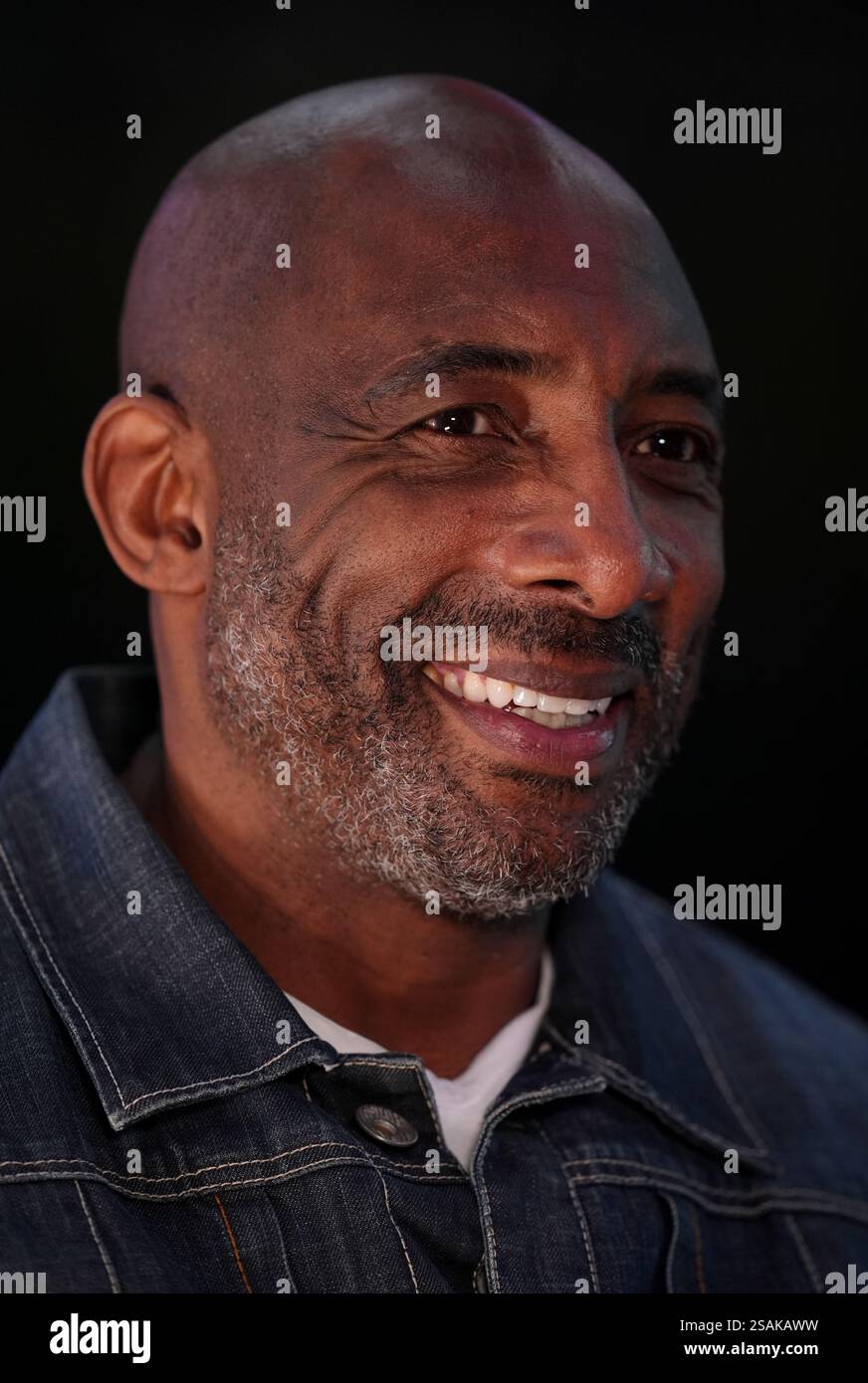 Johnny Nelson working for Sky Sports following a press conference at ...
