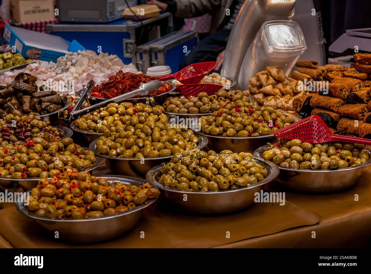 Assorted pickled stuffed olives hi-res stock photography and images - Alamy