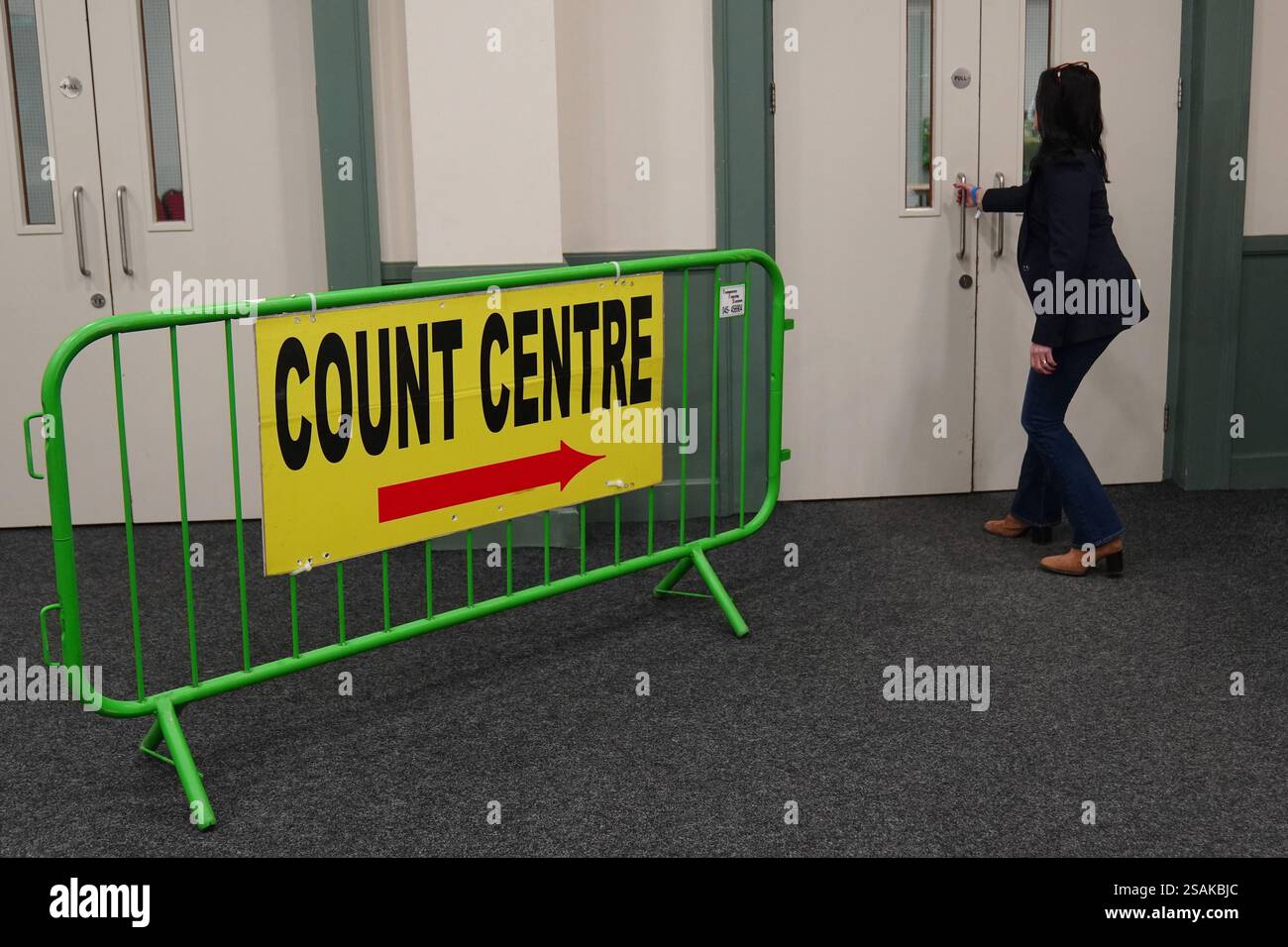 Counting in the Seanad elections continues at the RDS, in Dublin. A ...