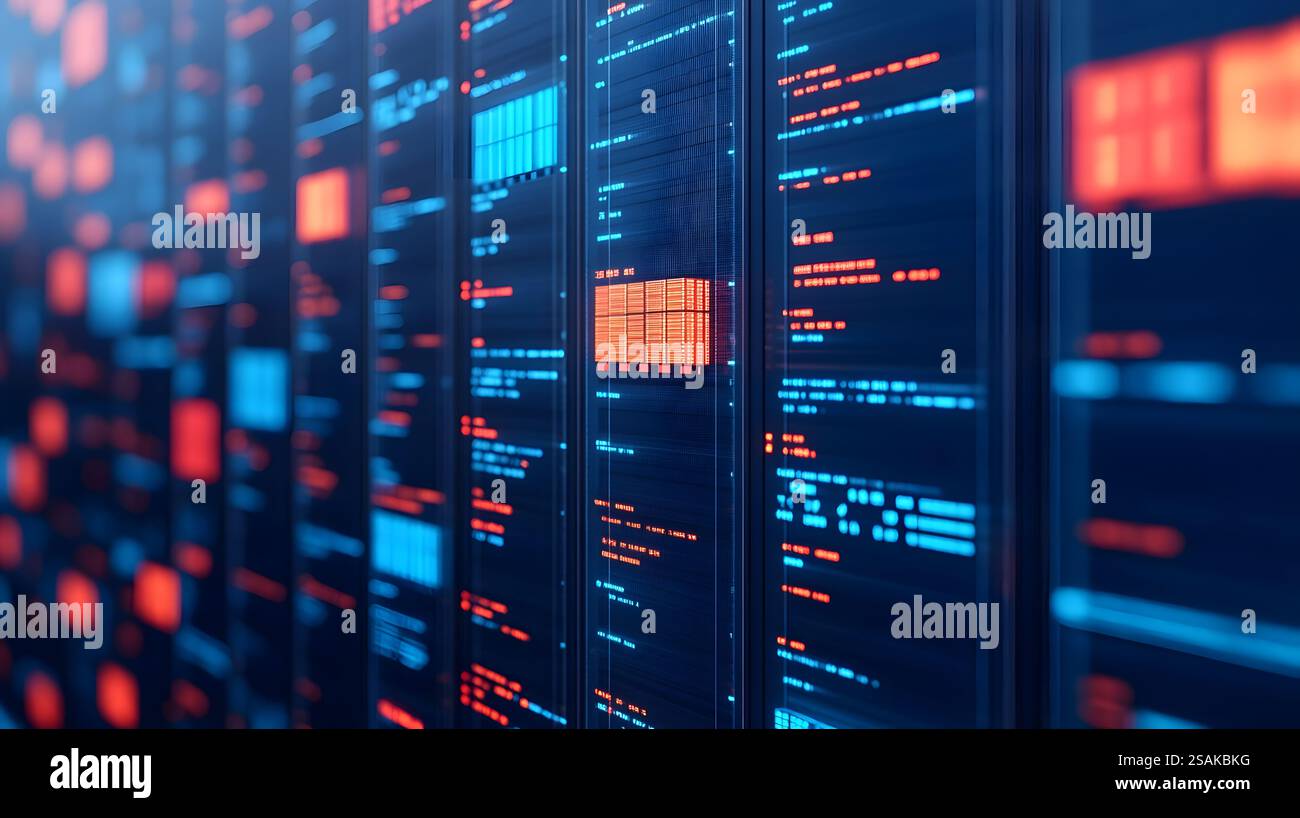 Futuristic 3D of a modern analytics dashboard interface with various ...