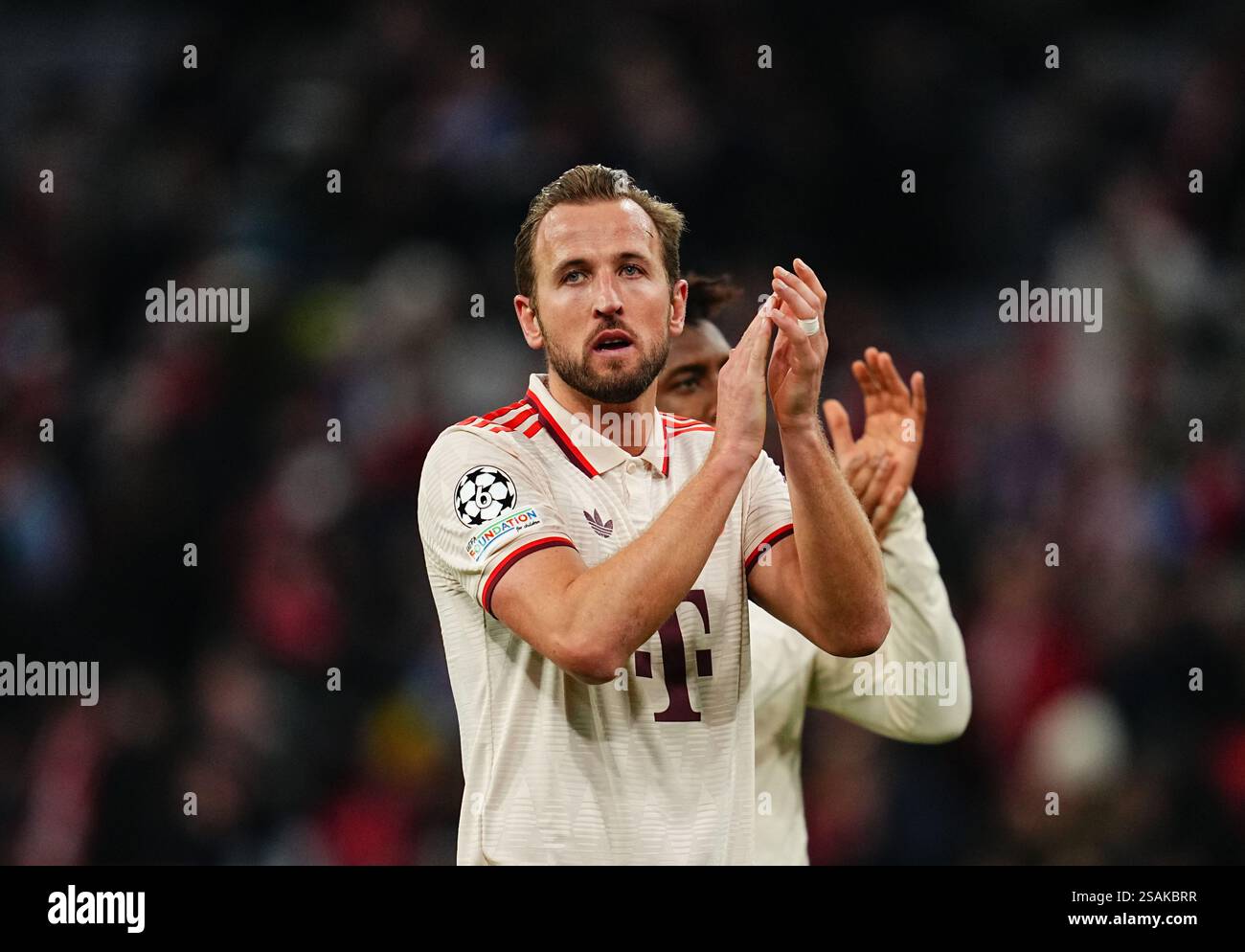 Allianz Arena, Munich, Germany. 29th Jan, 2025. Harry Kane (Bayern ...