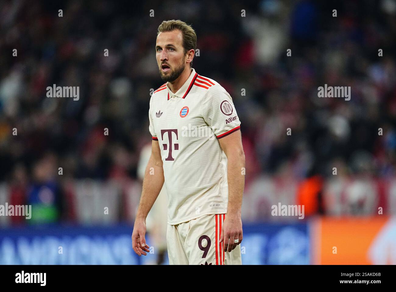 Allianz Arena, Munich, Germany. 29th Jan, 2025. Harry Kane (Bayern ...