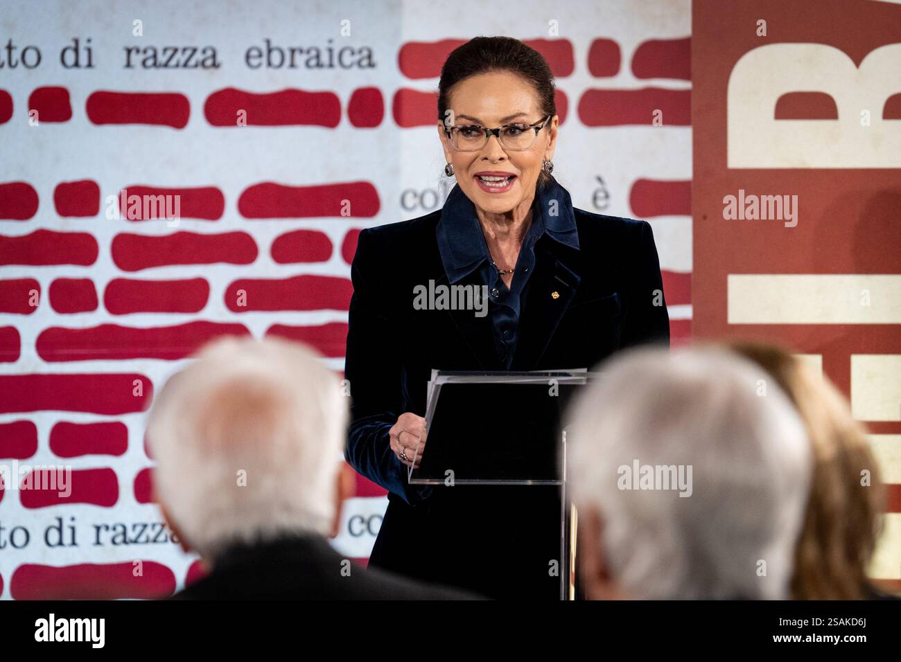 Elena Sofia Ricci attends the celebration of International Holocaust ...