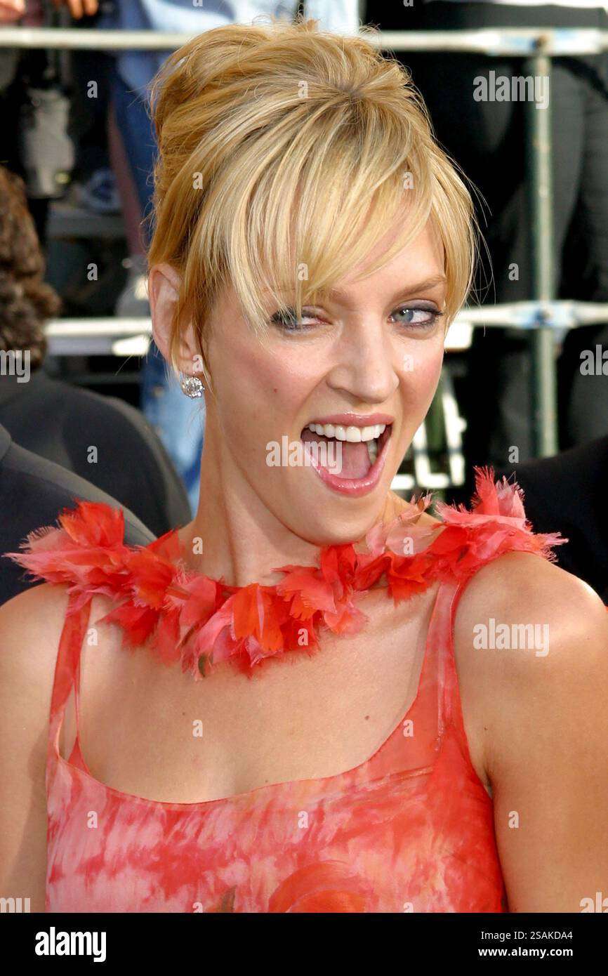LOS ANGELES, CALIFORNIA, USA: Uma Thurman attends the 9th annual Screen ...